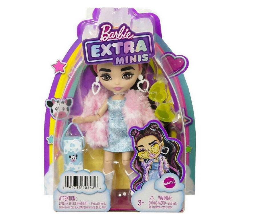 Barbie Extra Minis Puppe mit braunen Harren Mattel HKP90